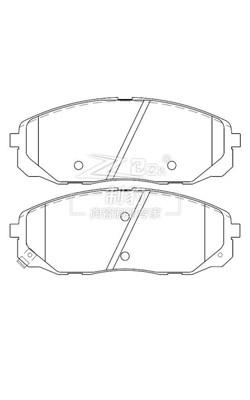 China Chamfer Design Brake Pad Tool 8.5 X 5.5 X 2.5 Inches For Smooth Performance for sale
