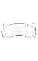 China Mercedes benz C63 AMG 2016 Ceramic Brake Pad D1873 , 000 420 47 00 for sale