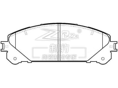 China 04465-35290 Toyota Brake Pad Ceramic Set For Front and Rear Positions for sale