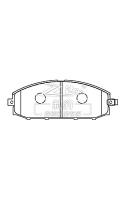 China Nissan Patrol Y61 Ceramic Brake Pads D1958 , 41060-VB290 nissan brake pad for sale