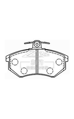 China Volkswagen Jetta Wagon Lucas Brake Pad 431698151G Ceramic Brake Pads for sale
