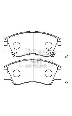 China Mitsubishi V32,Ceramic Brake Pad,D349,MB500812,F for sale