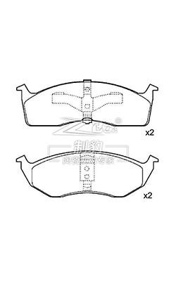 China Chrysler Dodge Dynasty,Ceramic Brake Pad,D564,43022-ST3-E00,F for sale