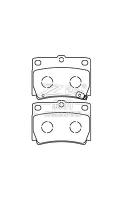 China Mitsubishi Pajero,Ceramic Brake Pad,D733,MN102626,R for sale