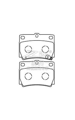 China Mitsubishi Pajero,Ceramic Brake Pad,D733,MN102626,R for sale