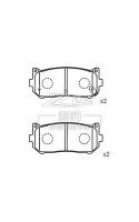 China Kia Carens Gen-2 Rear Ceramic Brake Pads 0K2FC-26-28Z SUM Braking System for sale