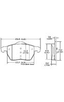 China Volkswagen Passat  B5 Vw Brake Pads Replacement D840 4B0698151E Front for sale