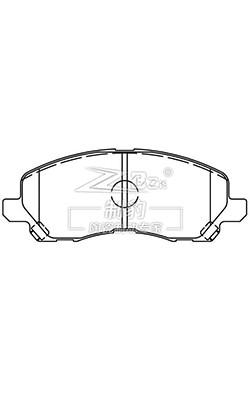 China Mitsubishi Outlander ,Ceramic Brake Pad,D866,MN102618,F for sale