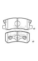 China Mitsubishi V73,Ceramic Brake Pad,D868,MN102628,R for sale