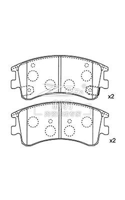 China Mazda M6,Ceramic Brake Pad,D957,G2YS-33-23Z,F for sale