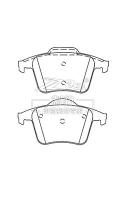 China Ceramic 2743300 Volvo Xc90 Brake Pad Replacement / Volvo Rear Brake Pads for sale