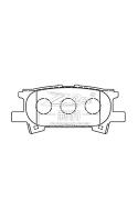 China New Lexus RX350 Ceramic 04466-48040 Lexus Rx 350 Rear Brake Pad Replacement for sale