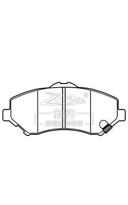 China Chrysler Jeep Wrangler,Ceramic Brake Pad,D1273,68003701AA,F for sale