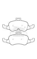 China Audi A4L Audi Brake Pad Replacement D1876 , 8S0698151 Front Ceramic Pads for sale