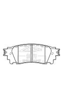 China Rear Lexus 2015 NX200T Ceramic Lexus Oem Brake Pads 04466-78010 for sale