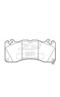 China Ford Mustang GT 5.0T Car Brake Pad Replacement  D1792 , FR3Z-2001-H for sale