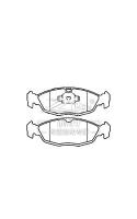China Chevrolet Sail,Ceramic Brake Pad,D1644, 89062189,F for sale