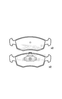 China Fiat Siena 2005 Disc Brake Pad Set 9948131 ATE Ceramic Brake Pad for sale
