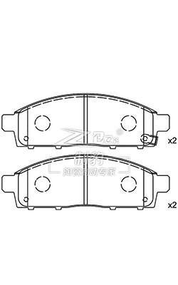 China Mitsubishi Soueast Zinger Ceramic D1519 Disc Brake Pad Set 4605A198 for sale