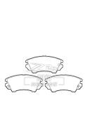 China 2010 Buick Lacrosse Brake Pads 13237751  / Ceramic Buick Brake Pads for sale