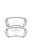 China Hyundai Elantra Ceramic Brake Pad Rear D1398 , 58302-2LA00 for sale