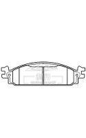 China 8A8Z-2001-A Ceramic Ford Edge Brake Pads D1376 Auto Brake Replacement for sale
