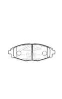 China Chery QQ Ceramic Brake Pad D1321 9627 3708 Front Ceramic Pads for sale