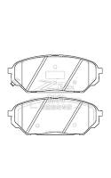 China Ceramic Front  Hyundai Veracruz Brake Pads D1301 58101-3JA00 for sale