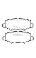 China D1274 68003776AA Rear Brake Pad Set For Chrysler Jeep Wrangler for sale
