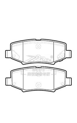 China D1274 68003776AA Rear Brake Pad Set For Chrysler Jeep Wrangler for sale