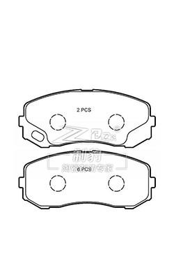 China Nissan Civilian Minibus (8-Seater) Front Ceramic Brake Pads D1265 , MK449108 for sale