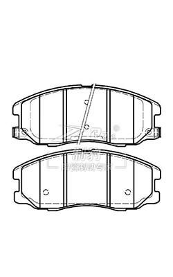China 96626070  Chevrolet Captiva Front Ceramic Brake Pads sets D1264 for sale