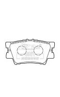 China Ceramic Toyota Camry Brake Pads D1212 04466-33160 Front Ceramic Brake Pads for sale