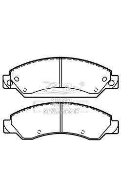 China Front Rear Ceramic Brake Pad Set Compatible With Ford Vehicles for sale