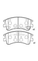 China Ceramic Lexus Brake Pad Set OE Replacement Hardware Included F1284 , 04465-01284 for sale