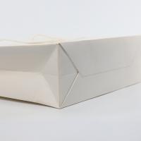 China Custom Printed Kraft Paper Bags with Handles Gravure Printing 30x40cm for sale