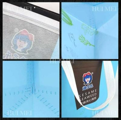 China Custom Spunbonded Polypropylene Non Woven Tote Bags 60gsm to 180gsm for Shopping for sale