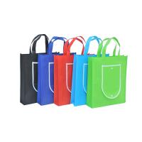 China Custom Non Woven Foldable Shopping Bag 80gsm Biodegradable Waterproof Tote with Handle for sale