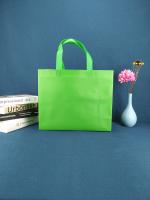 China Custom Recycled Non Woven Shopping Bag Biodegradable Tote Grocery Bag with Diecut Handle 50GSM 180GSM for sale