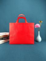 China Custom Logo PP Non Woven Shopping Bag 80GSM Biodegradable Reusable Grocery Tote for sale