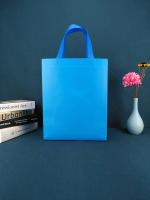 China Custom Recycled Blue Non Woven Tote Bag 80-180GSM Eco Friendly Reusable Shopping Bag for sale