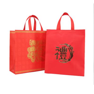 China Custom Printed Die Cut Non Woven Polypropylene Tote Shopping Bags 80-180 GSM Recycled Reusable for sale