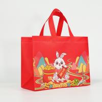China Custom Logo Non Woven Shopping Bags Biodegradable 80-180 GSM Eco Friendly Tote for sale