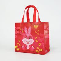 China Custom Printed Non Woven Shopping Bags 100 GSM Polypropylene Reusable Tote Bag for sale