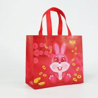 China Custom Printed Non Woven Shopping Bags 100 GSM Polypropylene Reusable Tote Bag for sale