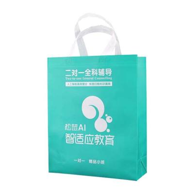 China 50gsm PP Non Woven Tote Bags Eco Friendly Shopping Bags for Supermarket Promotion for sale