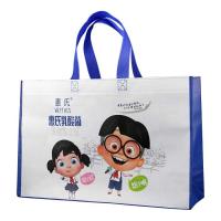 China Custom Laminated Non Woven Tote Bag 80gsm Eco Friendly Shopping Bag with Handle for sale