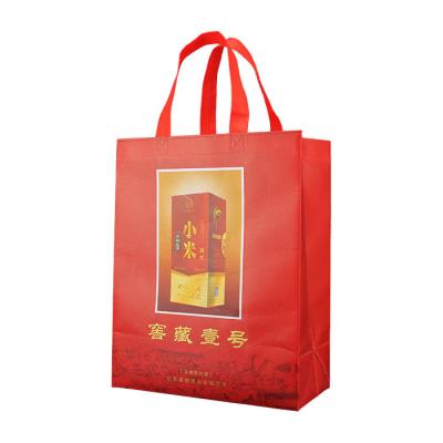 China Laminated Non Woven Shopping Bag 100gsm Polypropylene Tote Tear Resistant Custom Size for sale