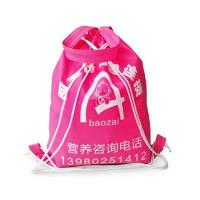 China PP 115GSM Drawstring Non Woven Bag with Handle Durable Heat Transfer Printing for sale