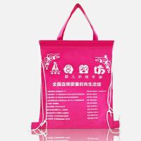 China PP 115GSM Drawstring Non Woven Bag with Handle Durable Heat Transfer Printing for sale